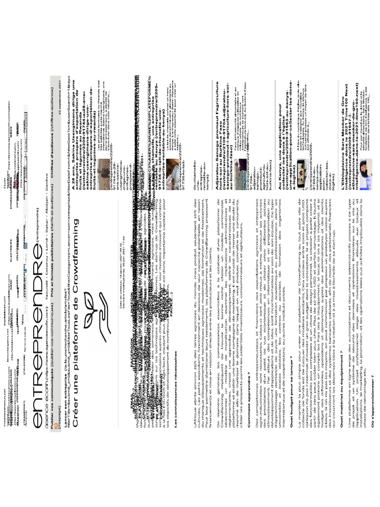 Créer Une Plateforme de Crowdfarming | PDF