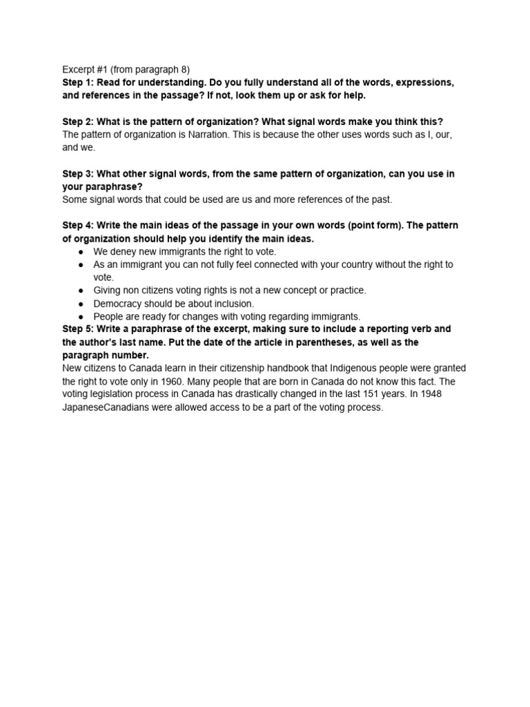 Task #4 (3%) – paraphrasing practice | PDF