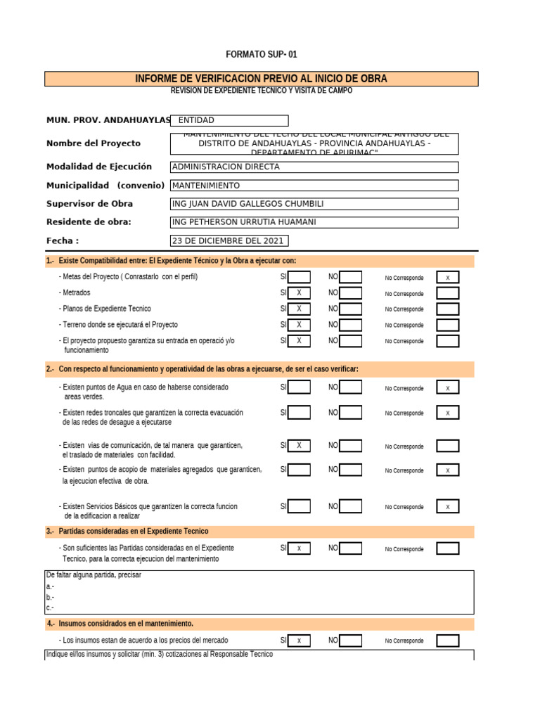 Valorizacion - Supervisión Diciembre | PDF