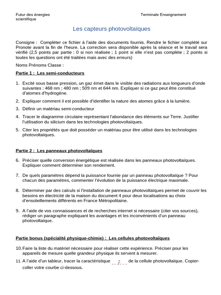 Document Élève | PDF