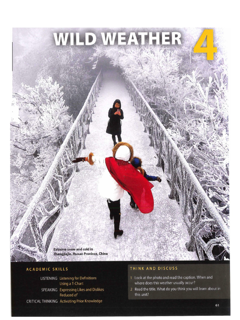 UNIT 4 - Wild Weather | PDF