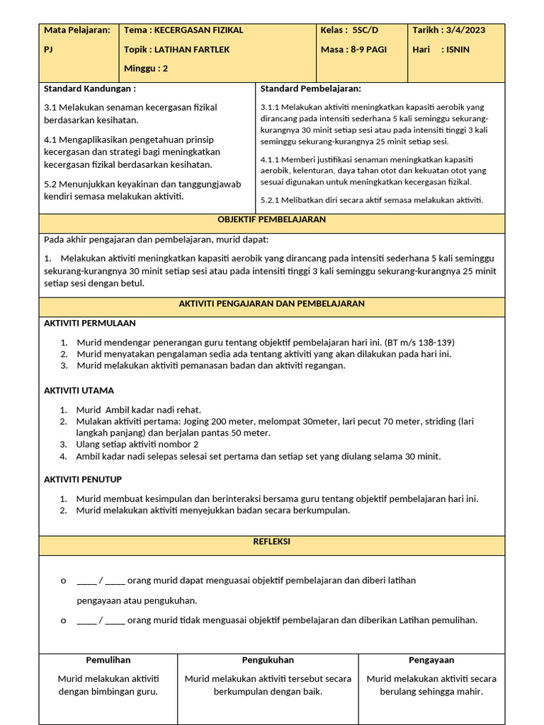 RPH PJPK Ting 4 2024 m2 at Aras | PDF
