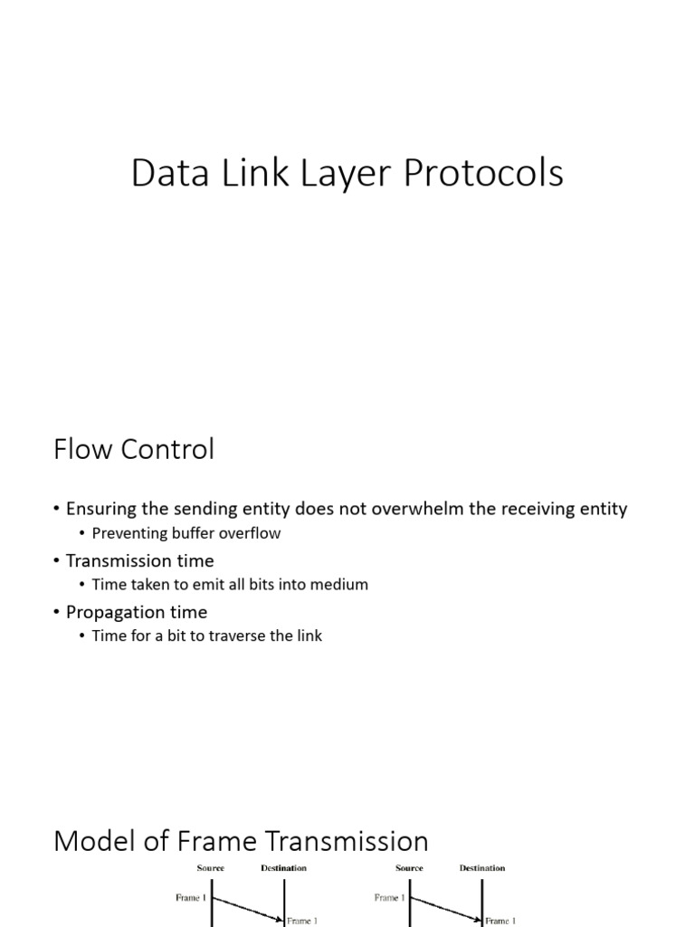 Data Link Layer Protocols | PDF