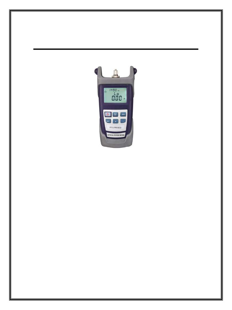 Optical Power Meter | PDF