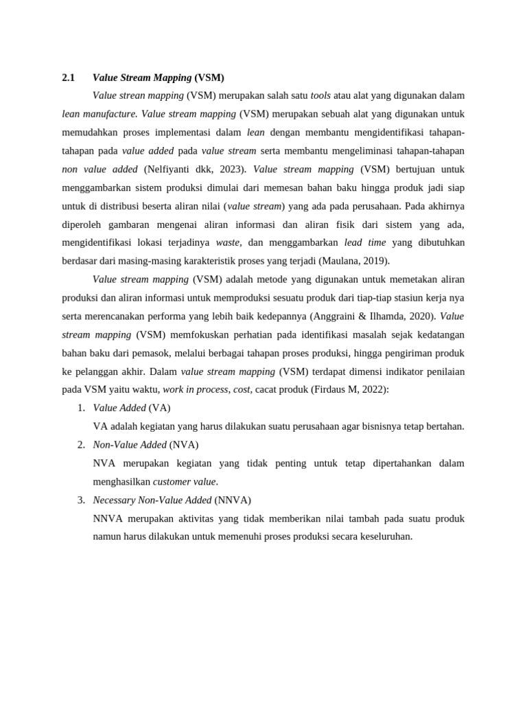 Value Stream Mapping | PDF