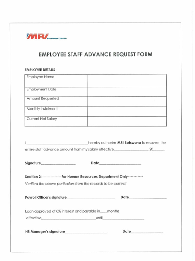 Advance Forms | PDF