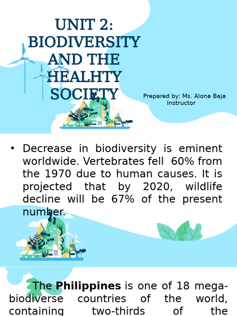 Biodiversity and Healthy Society | PDF