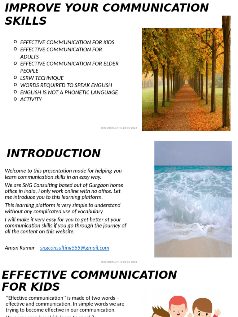 Improve Your Communications Skills | PDF