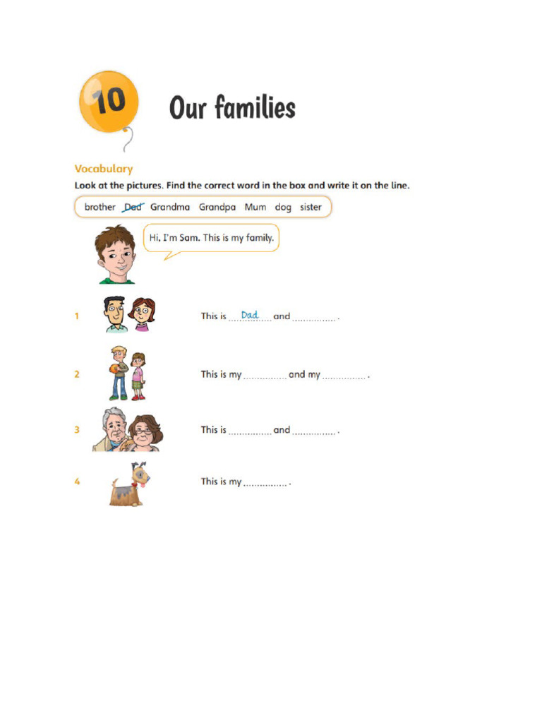 UNIT 10 - FAMILIES | PDF