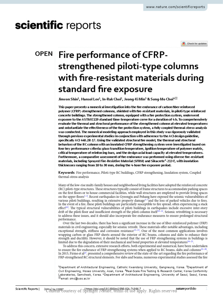 Fire Performance of CFRP | PDF