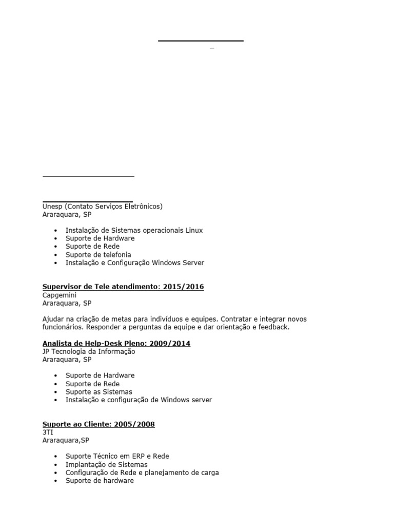 Breno Negrini CV | PDF