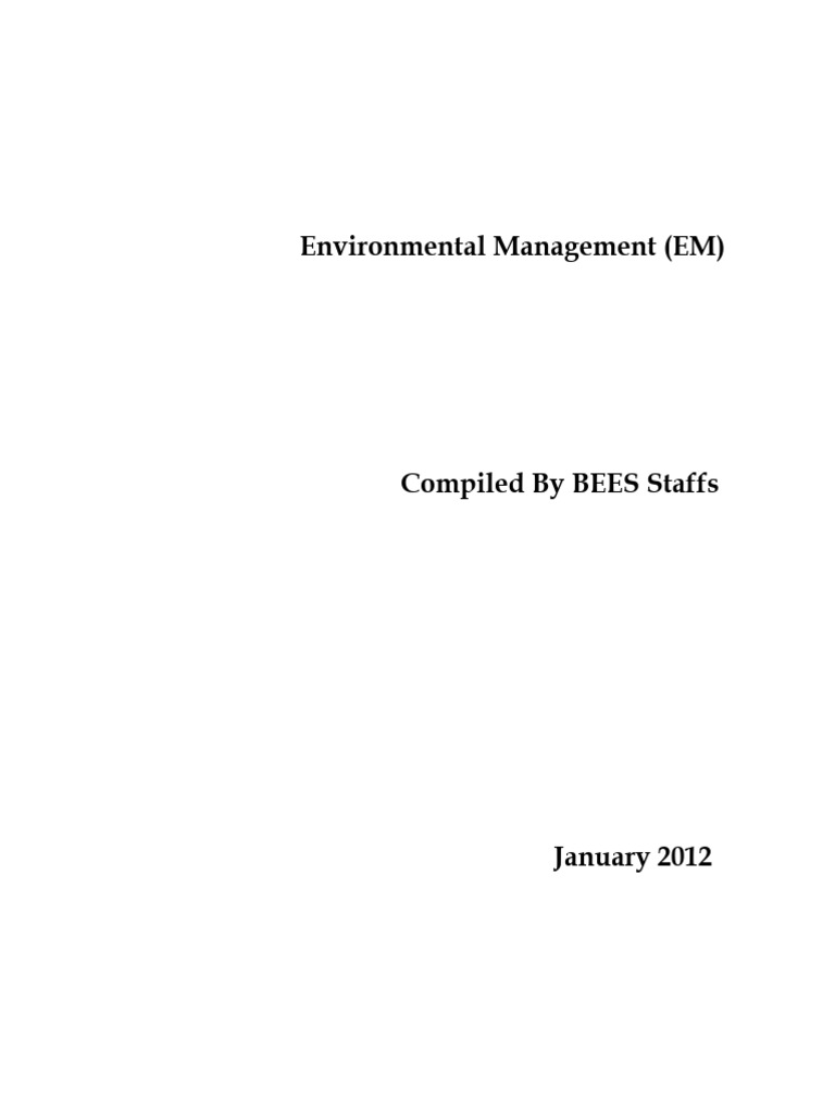 Environmental Management | PDF
