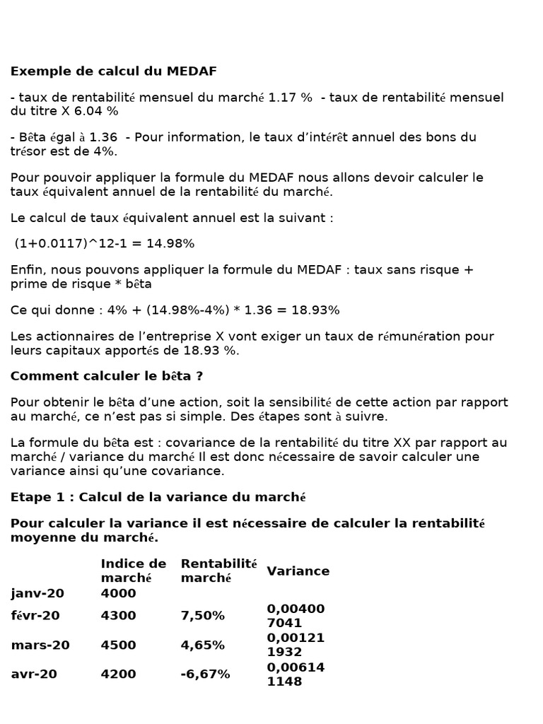 Exemple Medaf Cml Sml Pdf