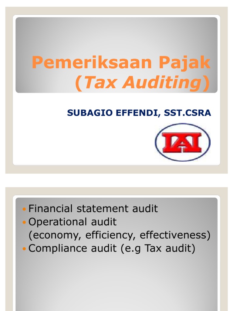 Pemeriksaan Pajak (Tax Audit) | PDF
