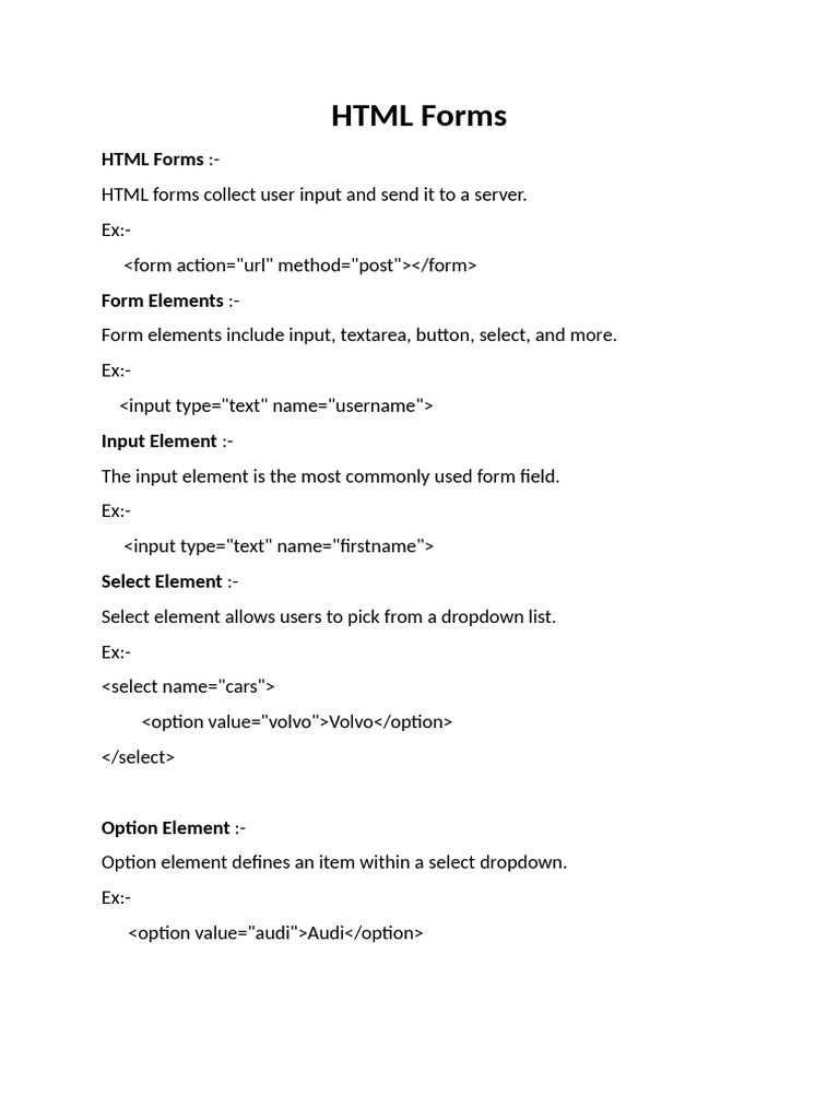 HTML Cheat Sheet-2 | PDF