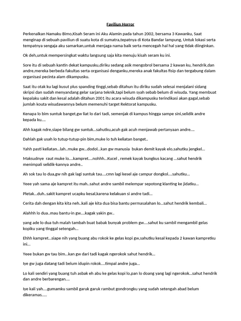 Petualangan Bimo | PDF