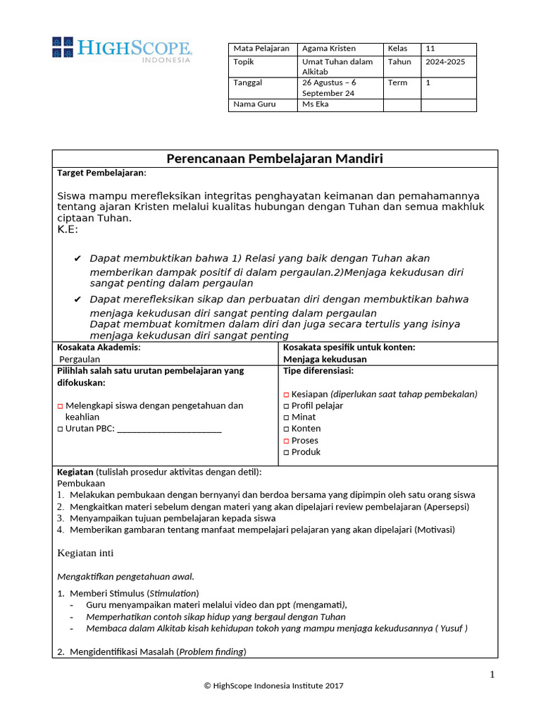 WLP 1 Outcomes 2 | PDF