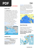 List of Seas | PDF | Sea | Oceans