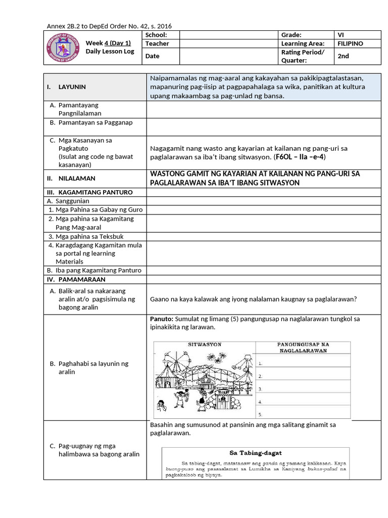 FIL6 - Q2 - Week 4 Day 1 | PDF