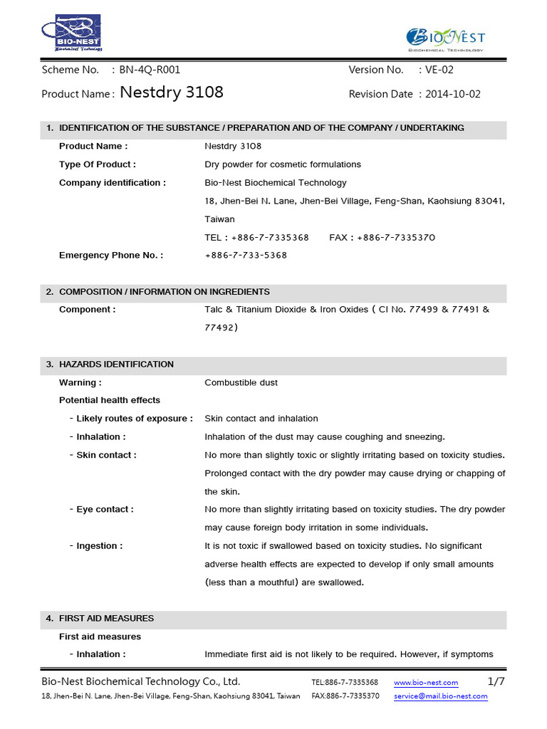 3108NESTDRY - Nestdry 3108 (EN) | PDF