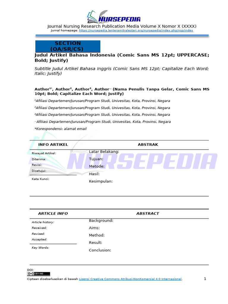 Artikel Template | PDF