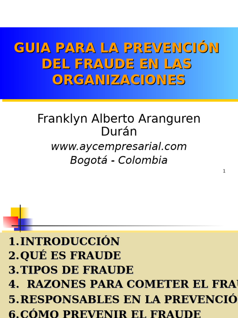 Guia Para La Prevención Del Fraude-eav | PDF