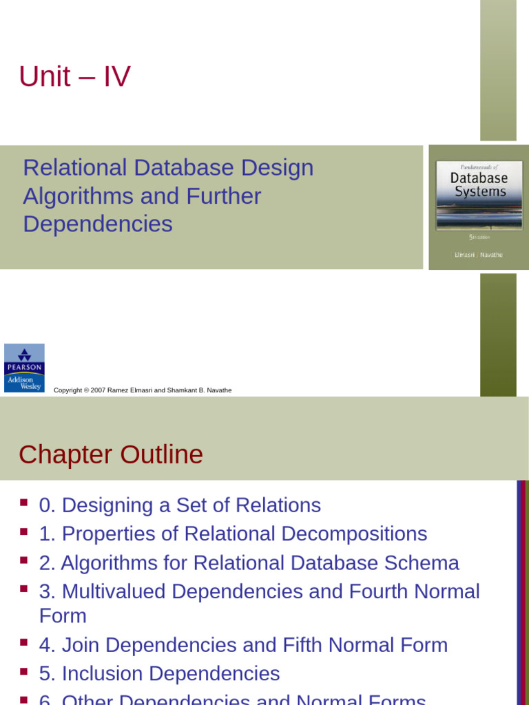 Relational Database Design Algorithms 5NF | PDF | Relational Model | Data Management