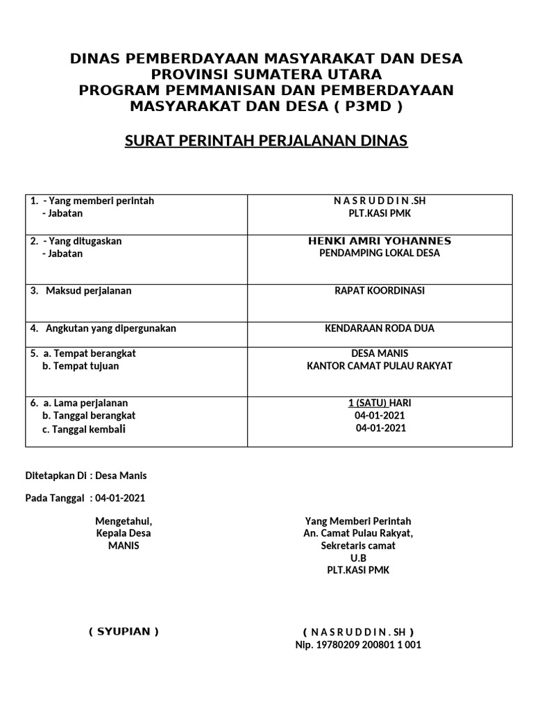 9.SPPD Baru | PDF