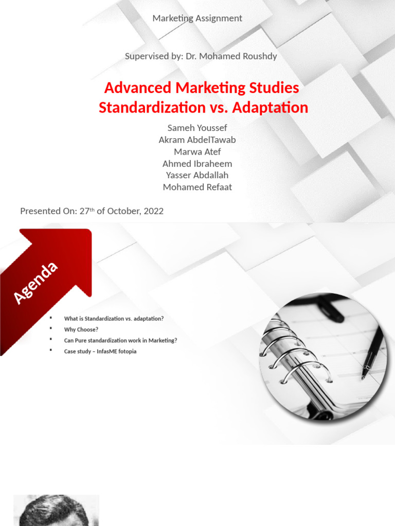 Marketing - Standardization Vs Adaptation | PDF | Marketing | Business