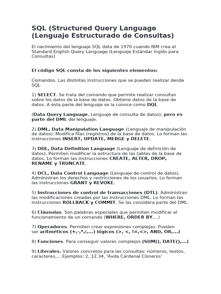 SQL | PDF