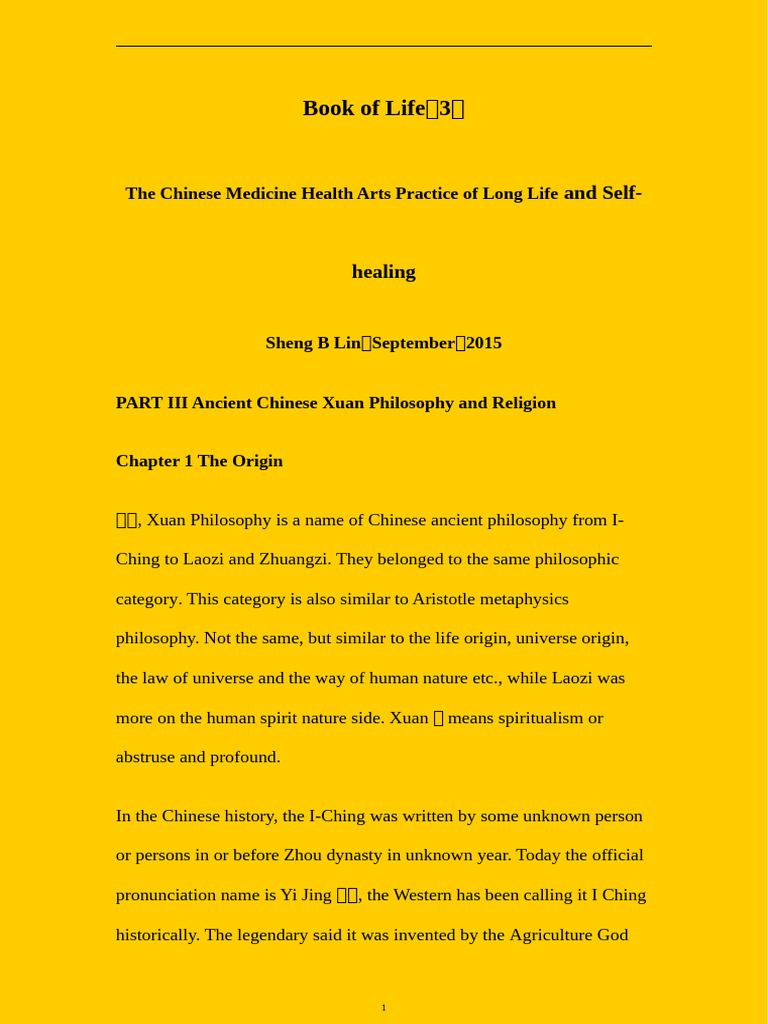 Book of Life 3 | PDF | Tao | Religion & Spirituality
