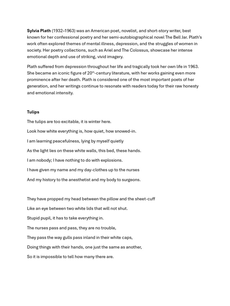 Sylvia Plath | PDF