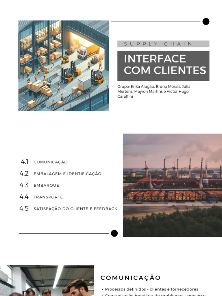 Interface Com Clientes - Supply Chain | PDF