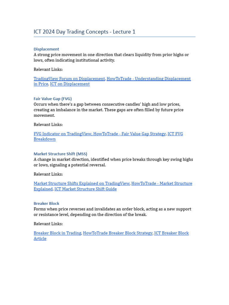 ICT 2024 - Lecture 1 Concepts and Additional Sources | PDF