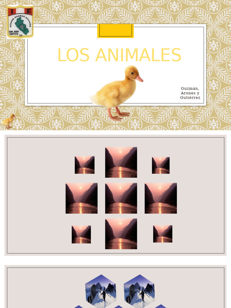 Los Animales - PPTX 3b Pato | PDF