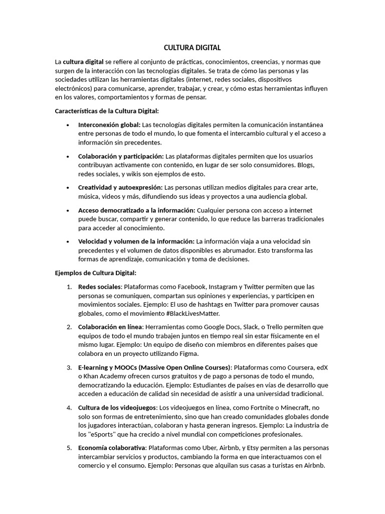 CULTURA DIGITAL | PDF CULTURA DIGITAL | PDF