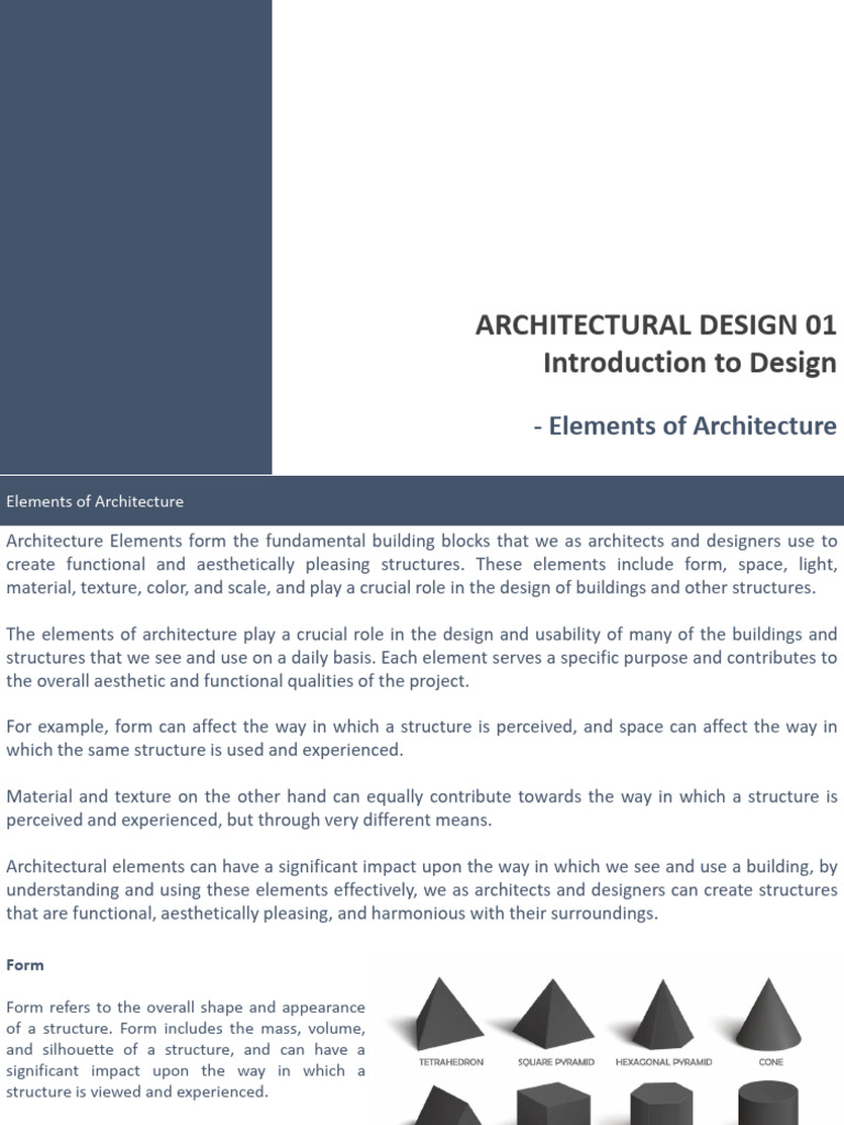 Elements of Architecture | PDF