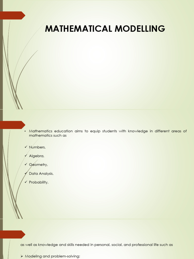 Lesson1-Mathematical Modeling | PDF