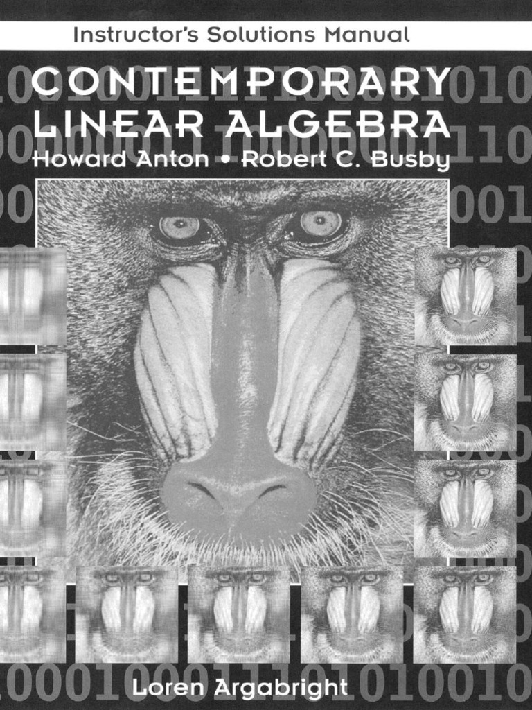 Solucionario Algebra Linear Contemporanea Anton PDF Free | PDF