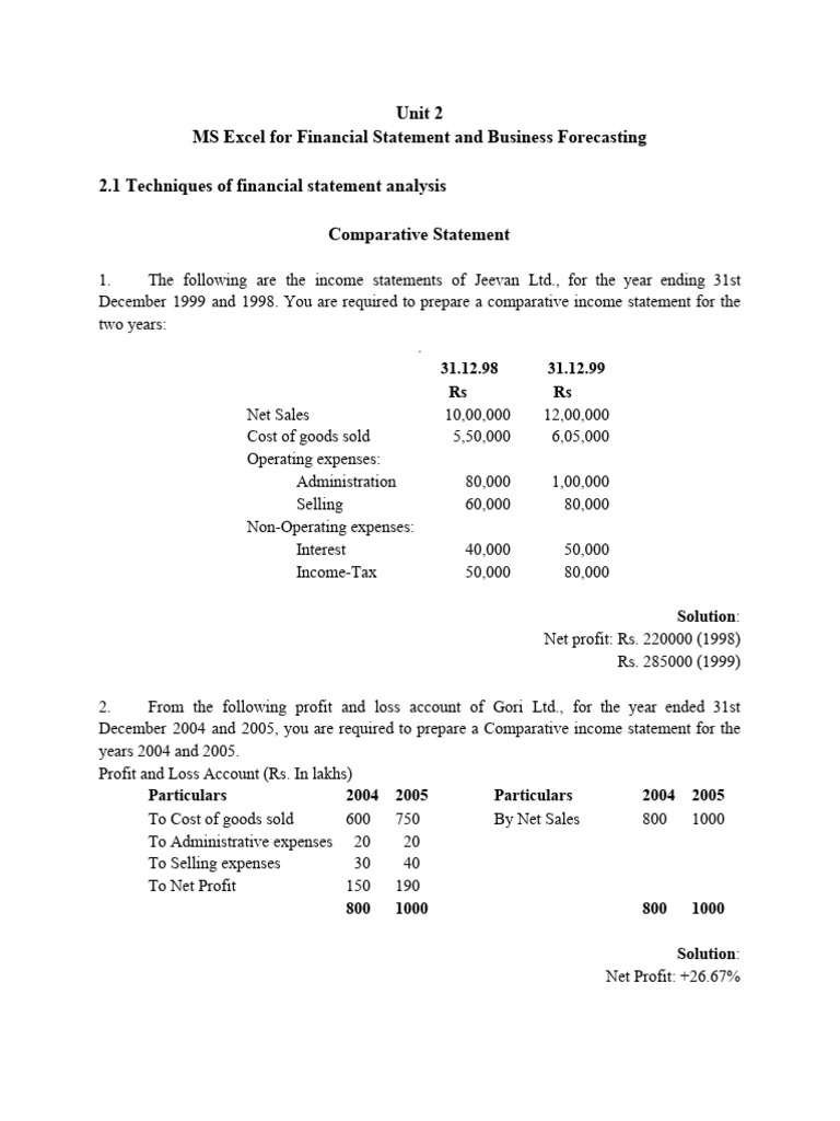Unit 3 - Financial Techniques and Master Budget | PDF