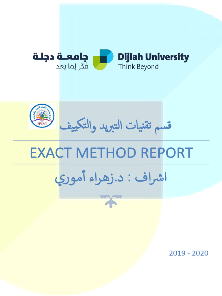 Exact Method Report | PDF