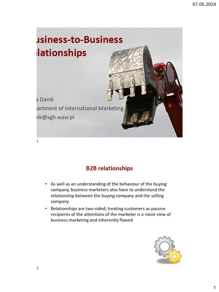 4 B2B-relationships | PDF