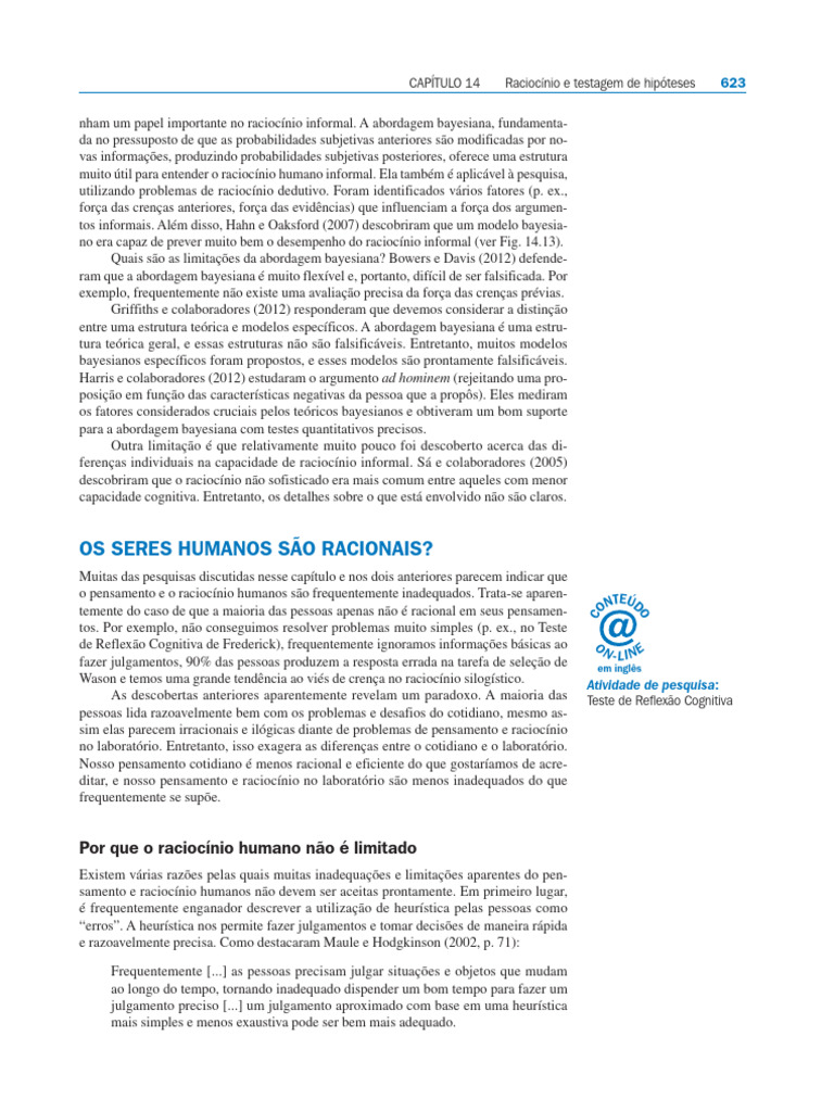 Eysenck & Keane, 2017 (Cap.14, pp.623-626) | PDF