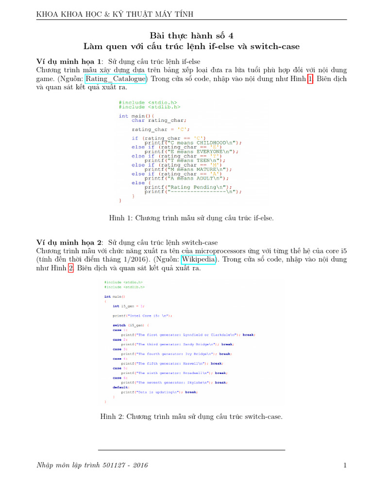 Nhap Mon Lap Trinh Tran Giang Son Lab4 (Cuuduongthancong - Com) | PDF