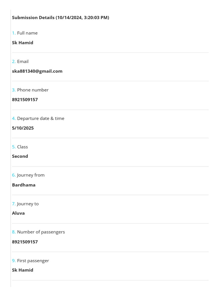 Online Railway Ticket Booking | PDF