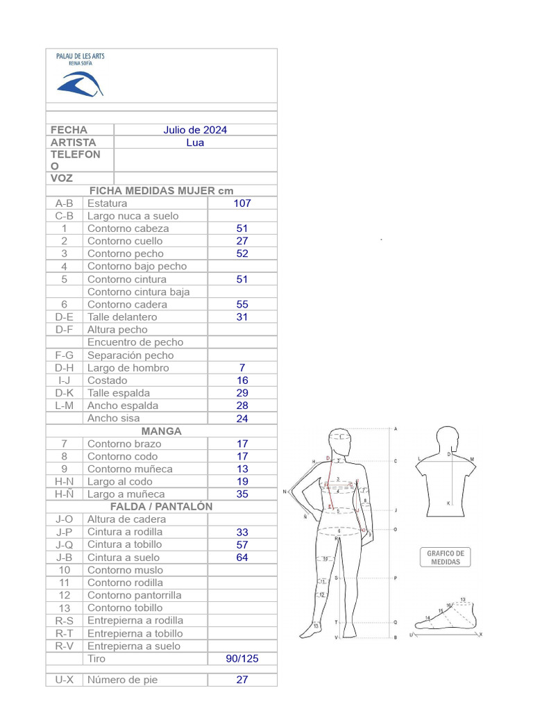 01_Plantilla ficha de medidas Lua.docx | PDF