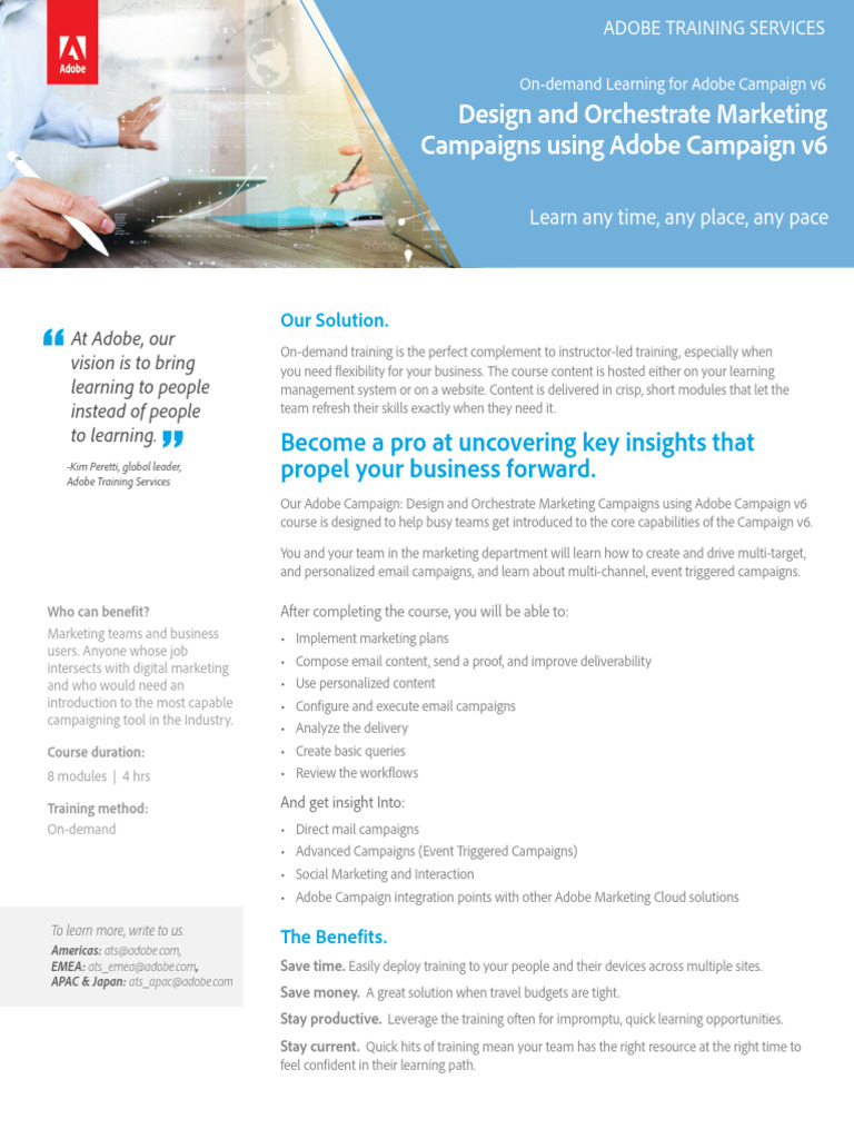 Design Orchestrate Campaign v6 Datasheet | PDF | Information Technology ...
