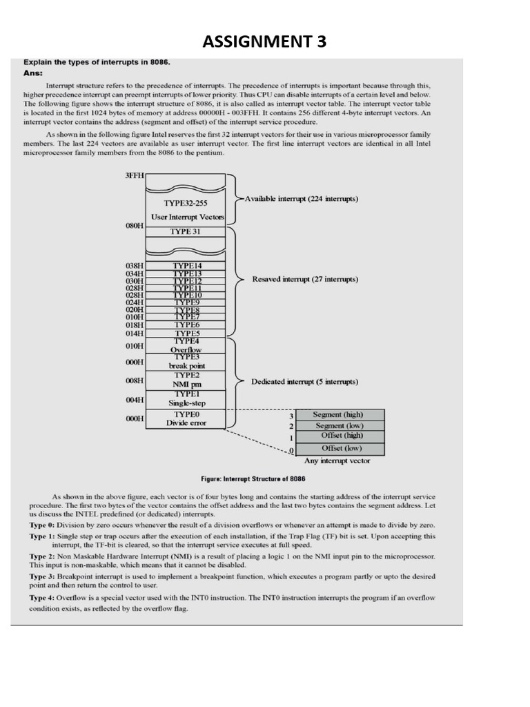 Microprocessor Assignment 3 | PDF