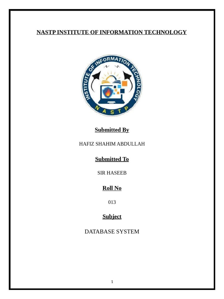 Database Lab Tasks Submission | PDF
