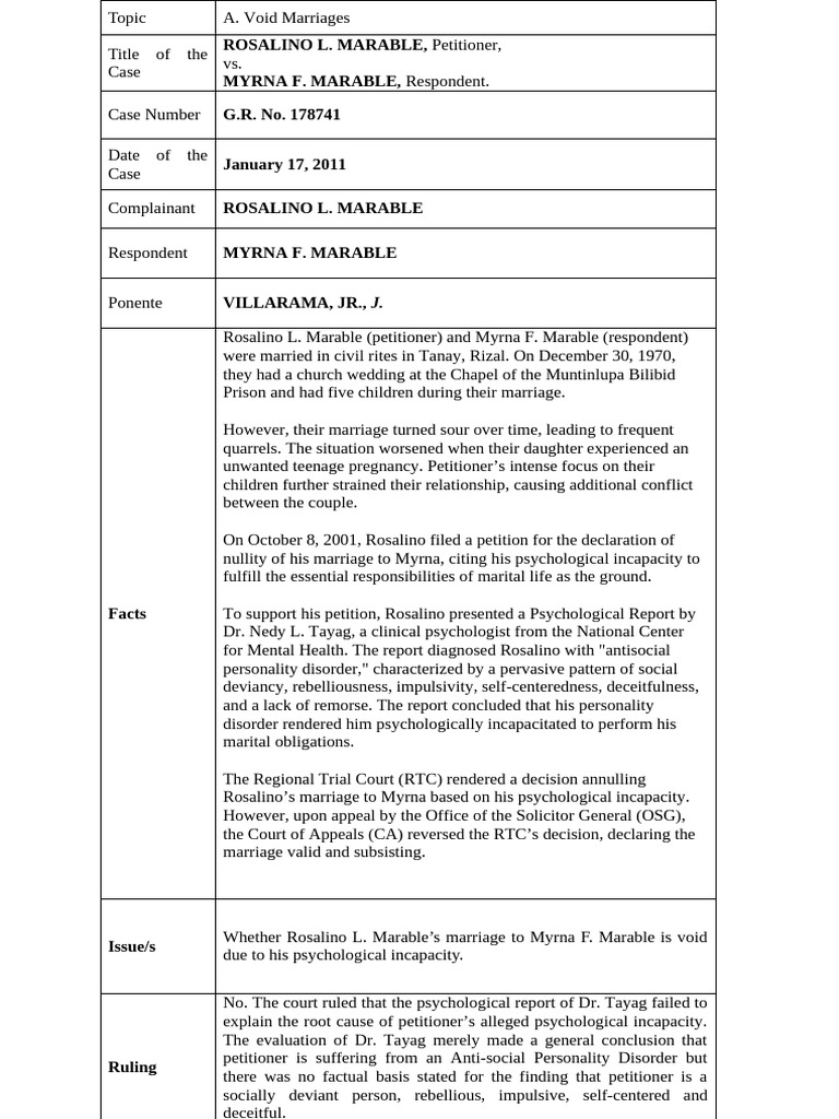 Marable V Marable | PDF
